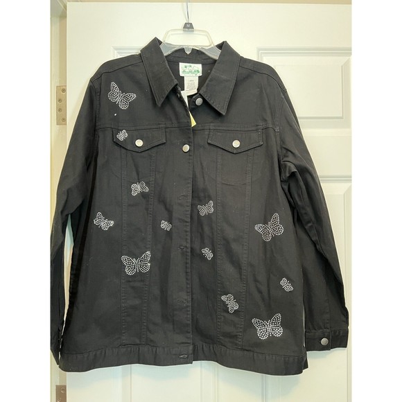 Quacker Factory | Jackets & Coats | Nwt Quacker Factory Women Black ...